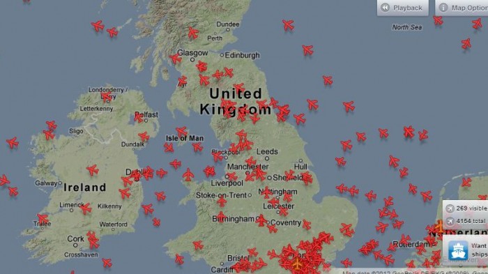 UK Live Air Traffic Tracker - Love Planes